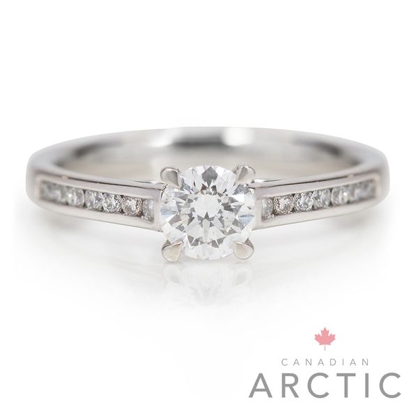 Plat 0.50ct Canadian Arctic Brilliant Diamond Set Shoulders|Peter Jackson