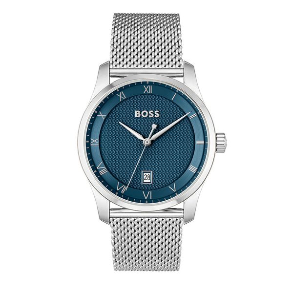 BOSS Principle 41mm Blue Steel Bracelet Watch| Peter Jackson