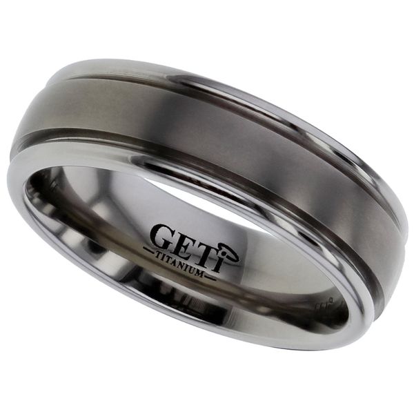 Titanium 6mm Shallow Dome profile Gents Wedding Ring|Peter Jackson