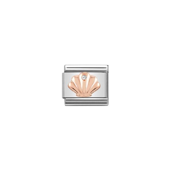 Nomination Composable Classic Link Stone Set Shell |Peter Jackson
