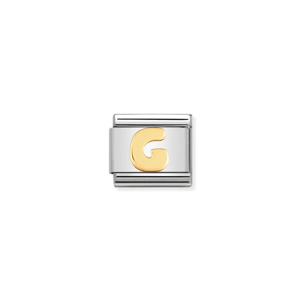 COMPOSABLE CLASSIC LINK LETTER G IN BONDED YELLOW GOLD | Peter Jackson