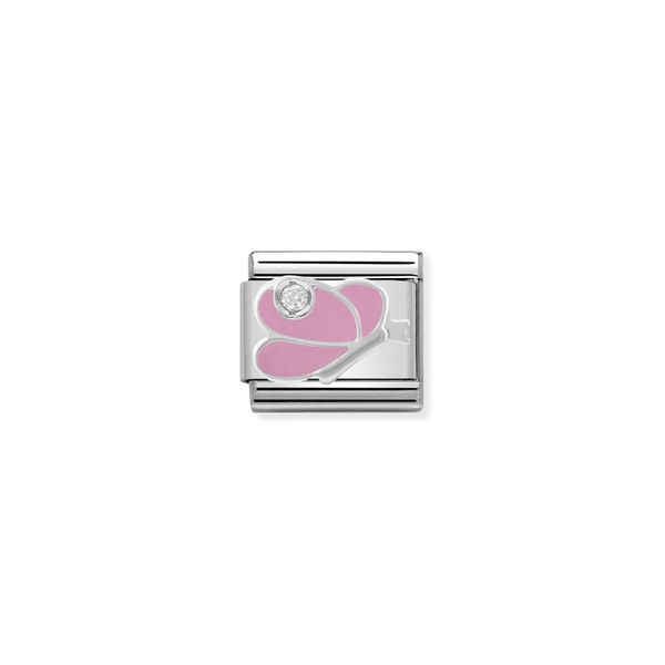 Nomination Composable Classic Link Pink Butterfly Silver | Peter Jackson