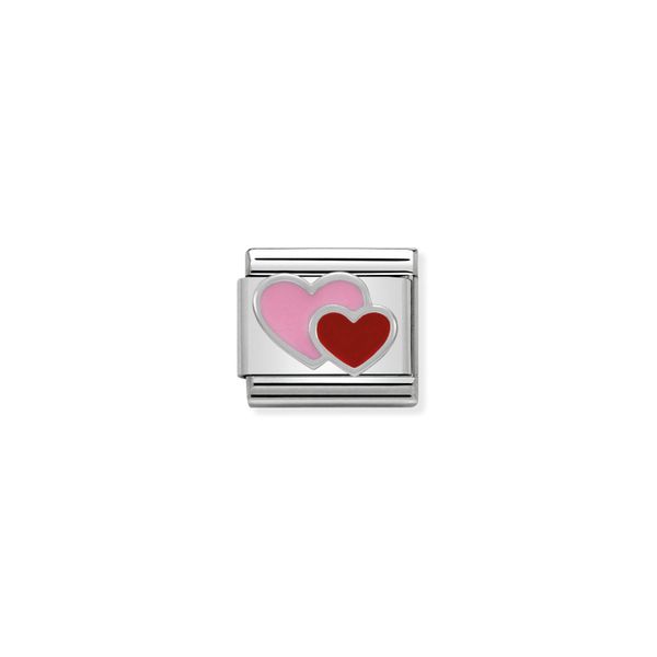 Nomination Composable Classic Link Pink Red Heart Silver| Peter Jackson