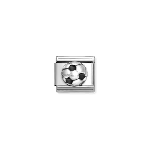 Nomination Composable Classic Link Black Football Silver |Peter Jackson