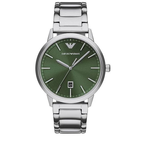 Emporio Armani 43mm Green Dial Ruggero Bracelet Watch| Peter Jackson