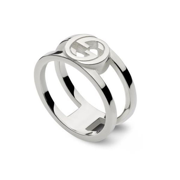 GUCCI Interlocking G 8.8mm Sterling Silver Ring | Peter Jackson