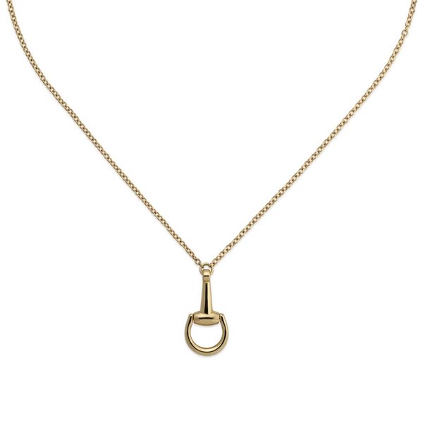Gucci 18ct Gold Horsebit Necklace 40-42cm | Peter Jackson