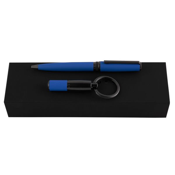 Hugo Boss Gear Matrix blue Pen and Keyring Set | Peter Jackson