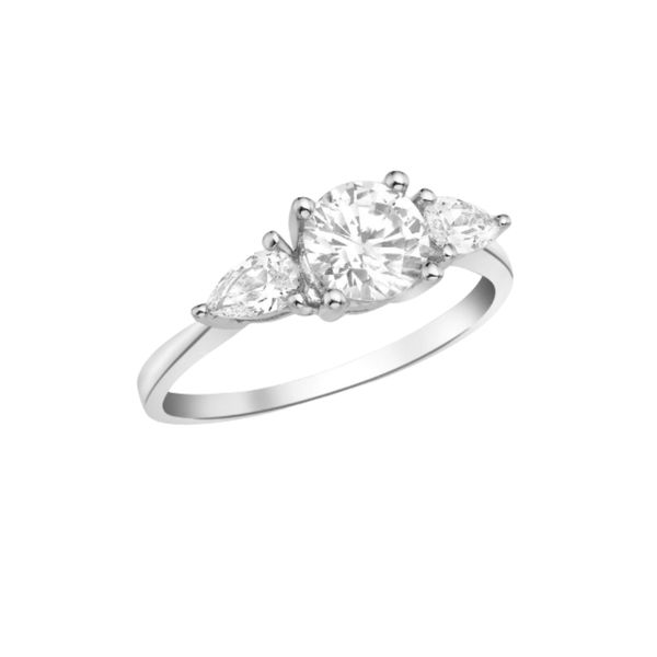 9ct White Gold Cubic Zirconia Ring|Peter Jackson