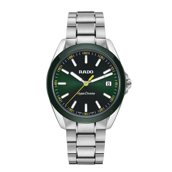 Rado HyperChrome 41.5mm Green Quartz Bracelet Watch | Peter Jackson
