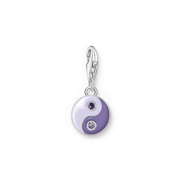Thomas Sabo Silver Purple Enamel Stone Set Yin Yang Charm|Peter Jackson