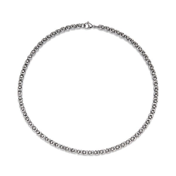 Unique Byzantine Polished Steel Necklet | Peter Jackson