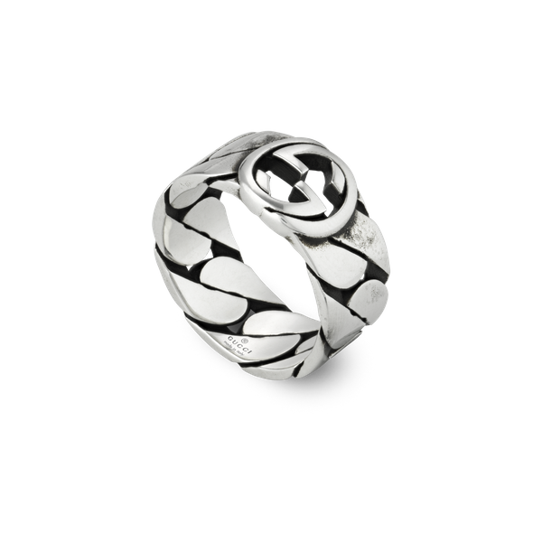 Gucci Overture 8mm Interlocking G Ring|YBC661515001|Official Gucci stockist