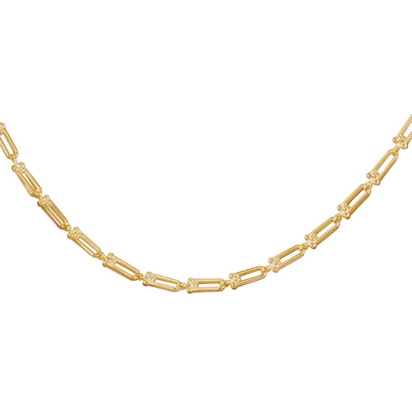 9ct Gold Mini Industrial Link Chain Necklace | Peter Jackson